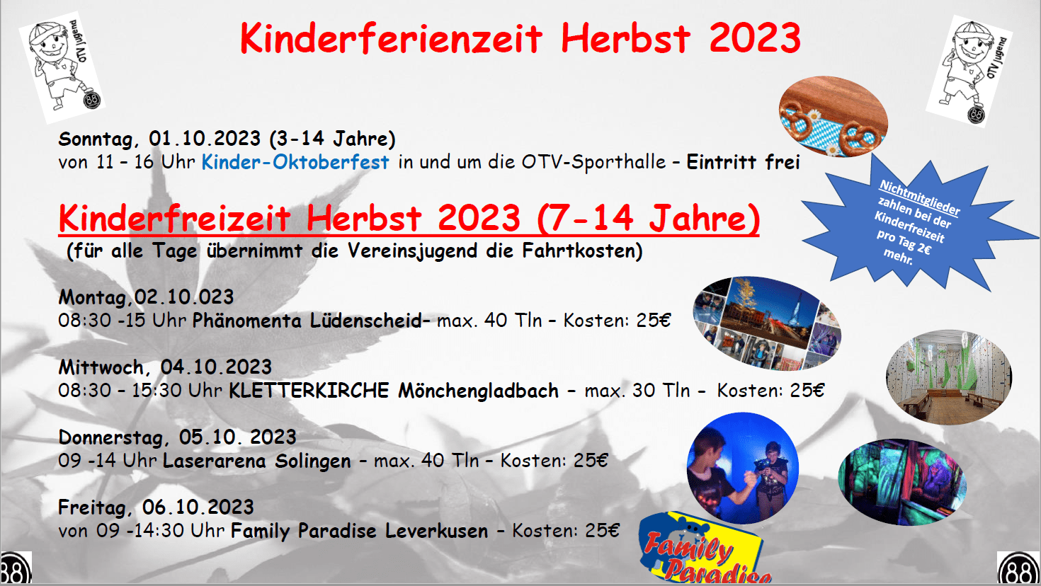 Herbstferien Niederlande 2023